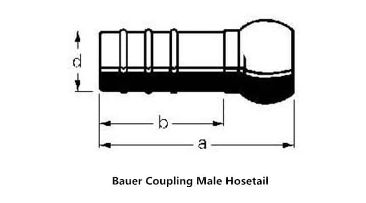 Bauer coupling male end - Double Well International Trade Co., Ltd